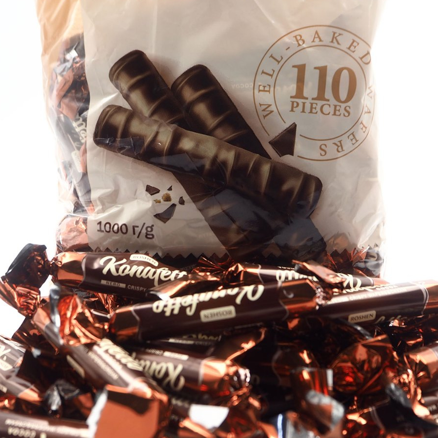 KONAFETTO ROSHEN COCOA NERO CRISPY WAFERS & CREAM ( 250G ) | Shopee ...