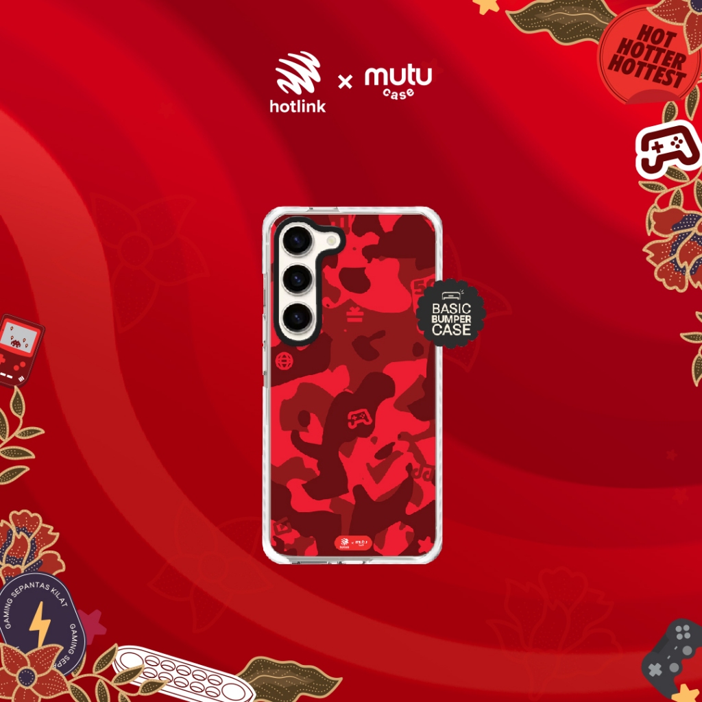 Jaguh 5G - Hotlink x Mutu Case (Powered by Basic Bumper) Compatible with SAMSUNG S24 ULTRA ...