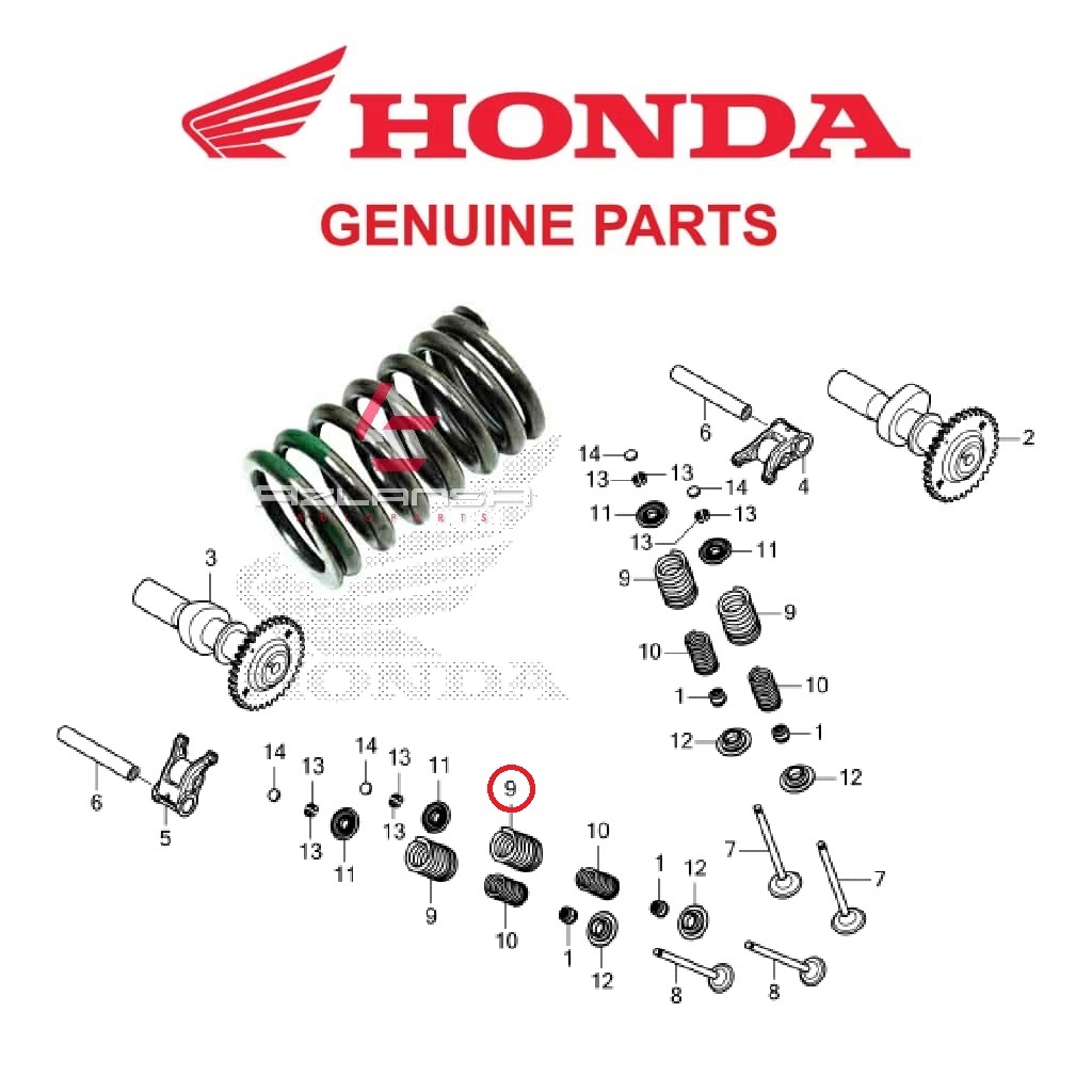 Spring Valve Outer ( 14751-K56-N01 ) RS150R V1 V2 V3, RS-X & CBR150R 💯 ...