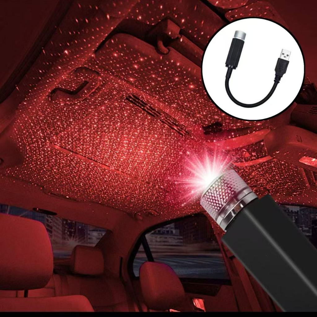 Mini LED Car Roof Star Night Light Ambient Light USB Atmosphere Laser ...