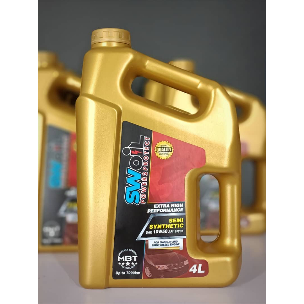 SAHABAT WAJA SWoiL 10w50 SN/CF SEMI-SYNTHETIC ENGINE OIL (4L) | Shopee Malaysia