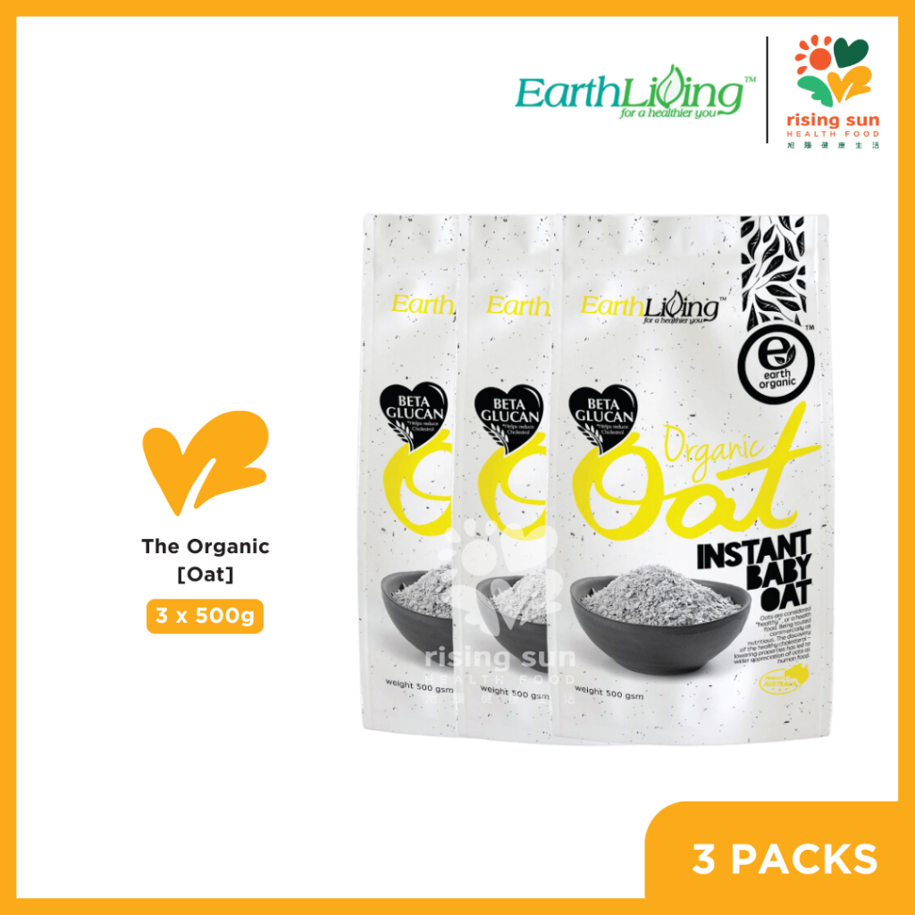 Earth Living Organic Instant Baby Oat (500g x 3) - Triple Packs ...