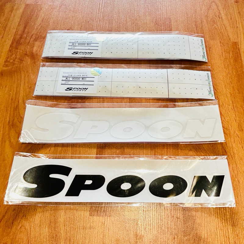 🥄 SPOON Sports Team Sticker 300mm Black & White 💯 Original Spoon Japan ...