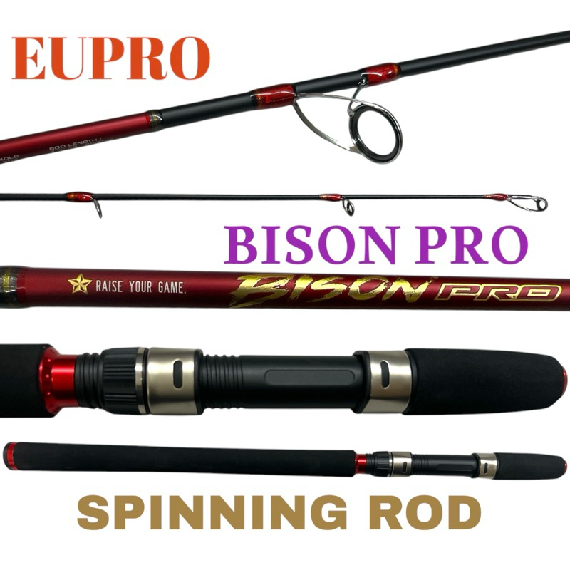 EUPRO BISON PRO SPINNING FISHING ROD BUTT JOINT IKAN MEKONG PATIN ...