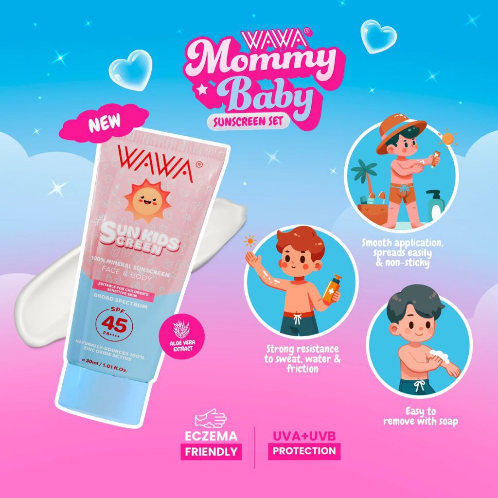 WAWA SUNSCREEN NEW EDITION | Shopee Malaysia
