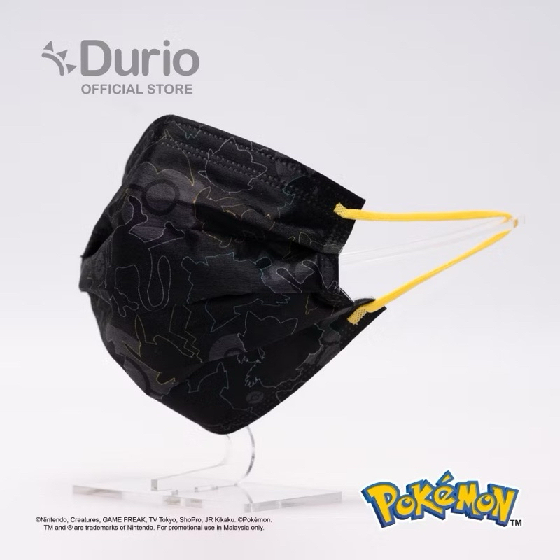 Durio pokemon black mask-adult | Shopee Malaysia