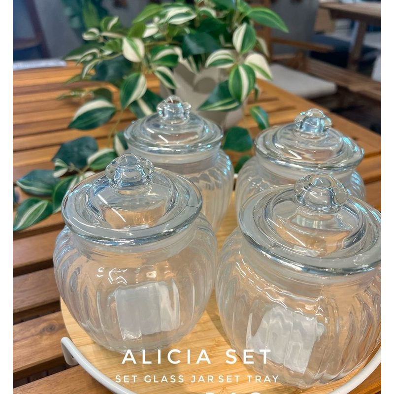 IKEA KAPPROCK Balang Kuih Vintage Glass Container Jar 0.6L Balang Kuih ...