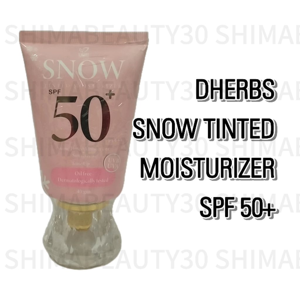 Dherbs Snow Tinted Moisturizer SPF 50+ 40GM | Shopee Malaysia