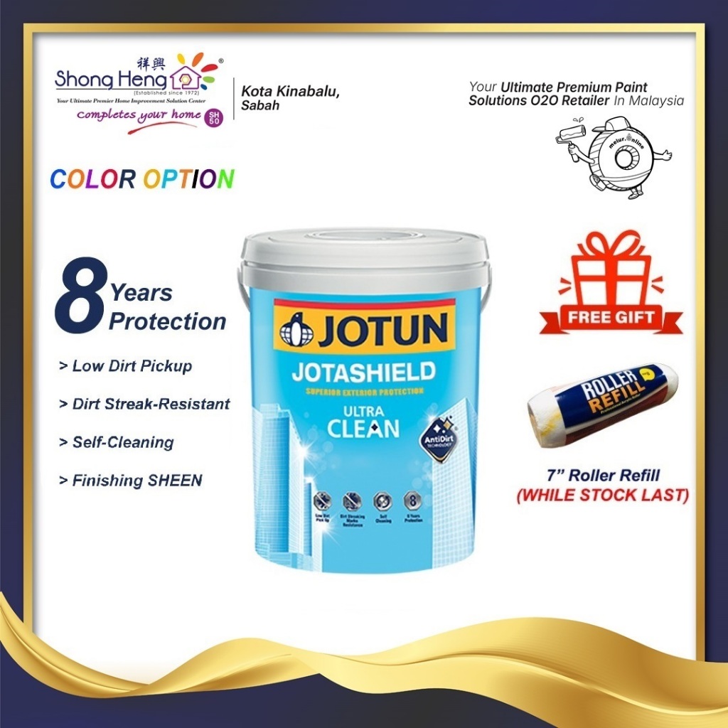 15L Jotun Jotashield Ultra Clean Antidirt Paint - Colour Option ...