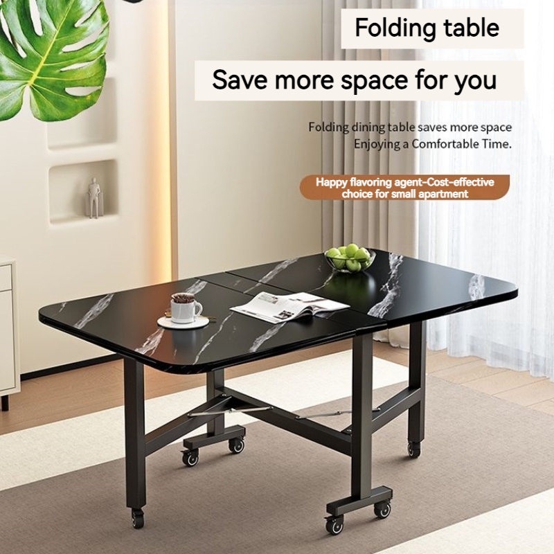 Foldable Dining Table Household Folding Table Dining Table Movable ...