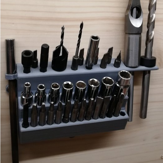 Tool Wall Mount For Drill Bits And Socket Bits | Shopee Malaysia