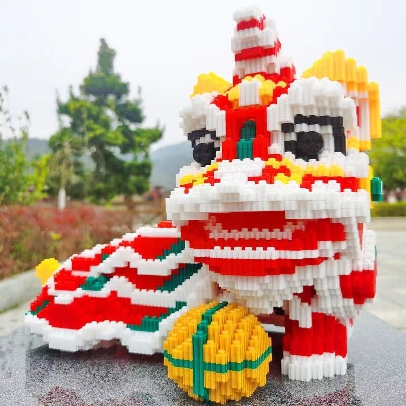 CLS 3D Lion Dance Building Block 潮乐森立体舞狮积木 | Shopee Malaysia