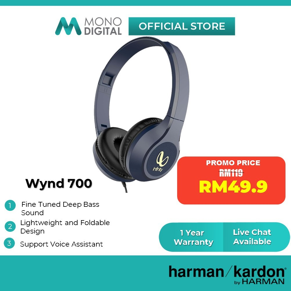 Infinity by Harman Wynd 700 Wired Headset Headphone - Deep Bass Sound ...