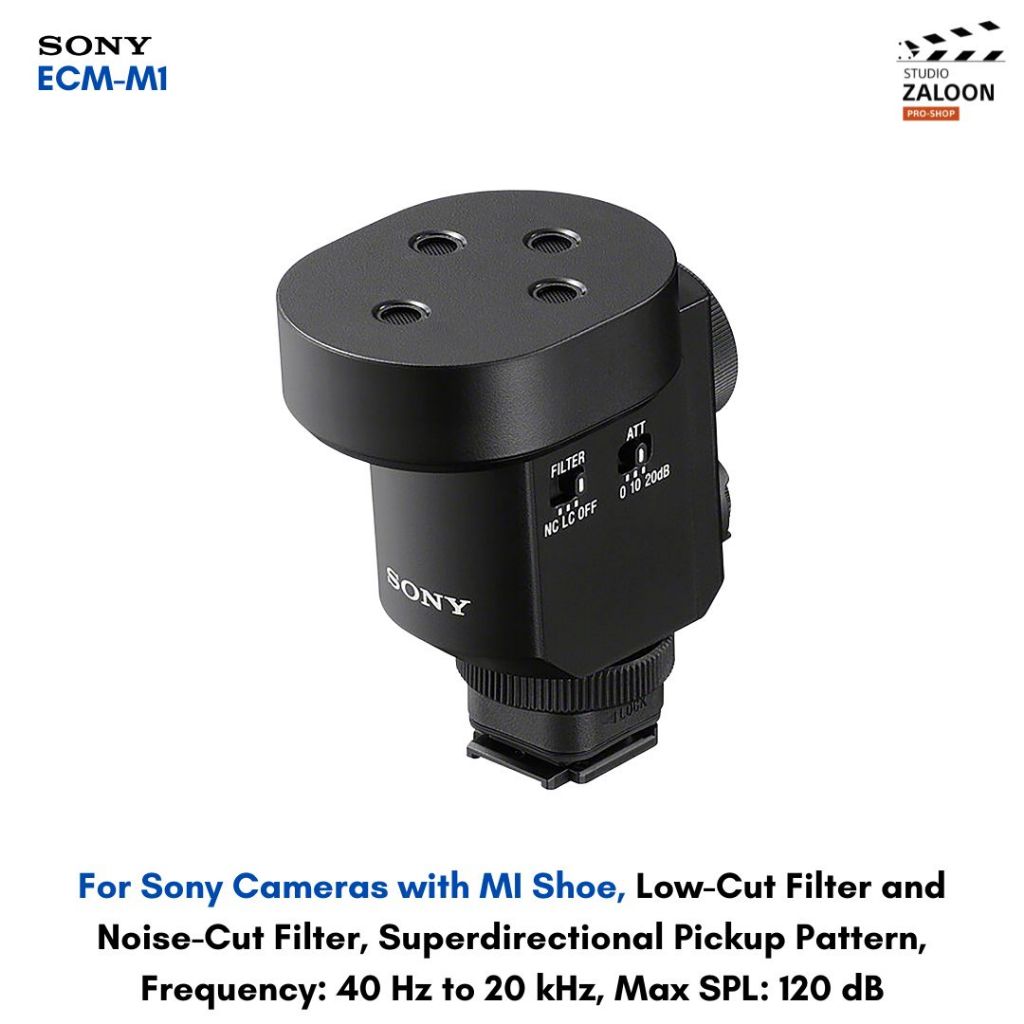 Sony ECM M1 Compact Camera-Mount Digital Shotgun Microphone | Shopee ...