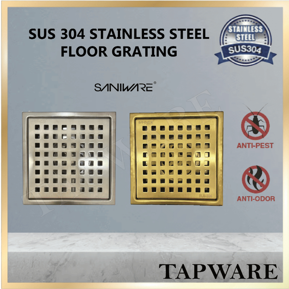 SUS 304 Stainless Steel 6" Floor Trap/ Floor Grating/ Floor Drain Anti ...