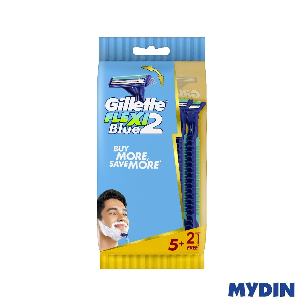 Gillette Flexi Blue 2 Disposable Razor (5 + 2's) | Shopee Malaysia