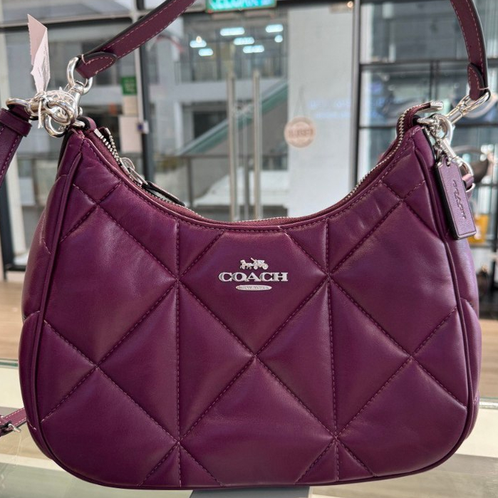 [Ready Stock] Coach Teri Hobo With Puffy Diamond Quilting RSKF (Deep ...