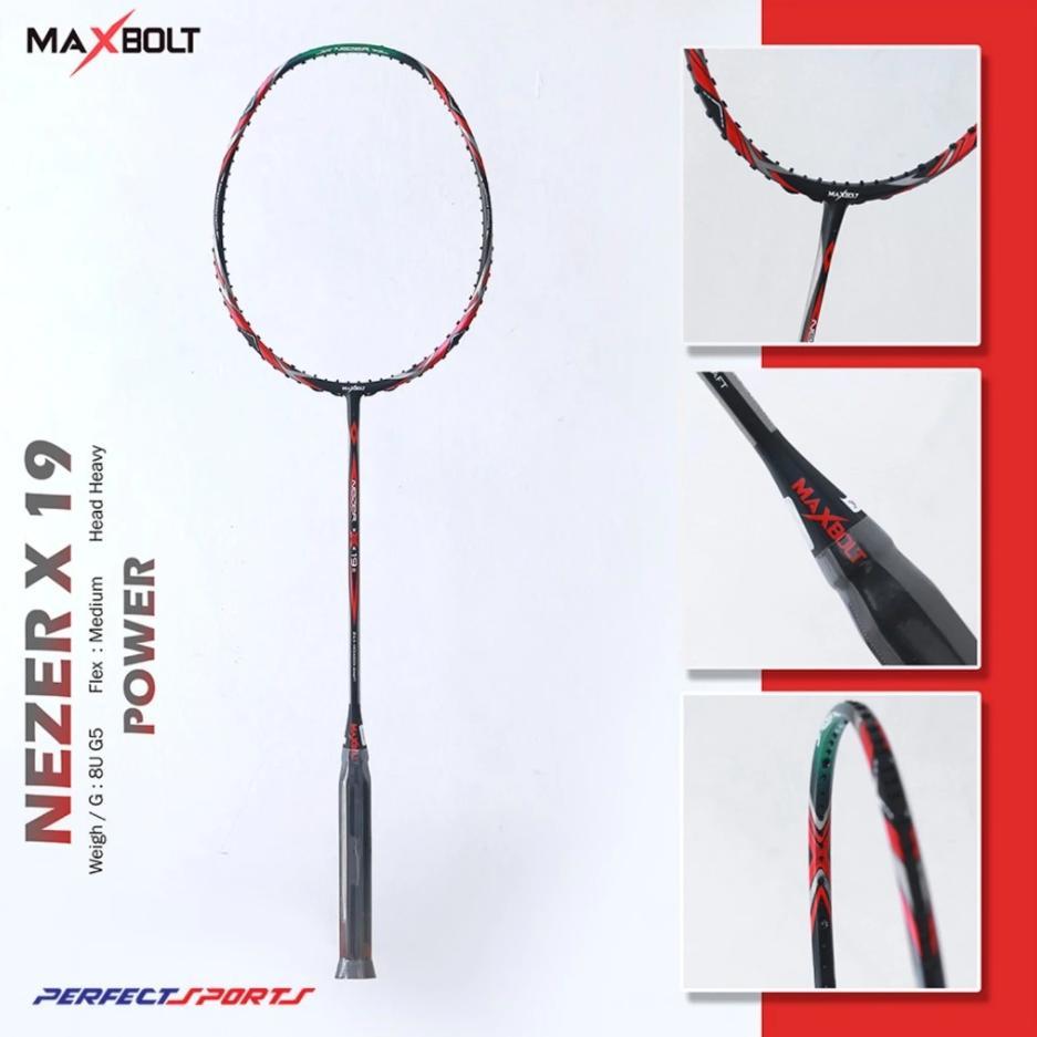 Maxbolt Nezer X19 Badminton Racket 7U [Free String + Grip] | Shopee ...