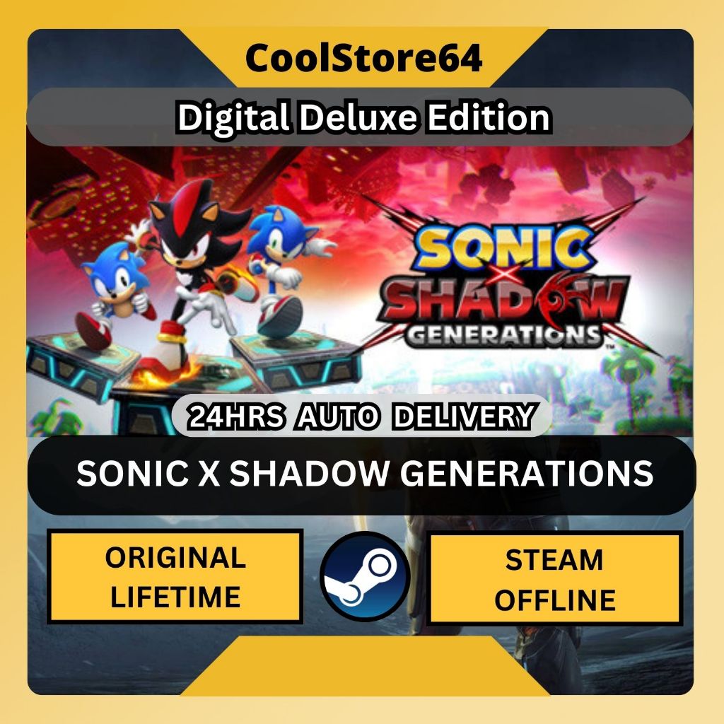 SONIC X SHADOW GENERATIONS [Auto Delivery][Steam Offline] | LIFETIME | PC Game | Shopee Malaysia