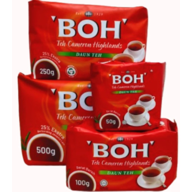 BOH Cameron Highlands Tea Leaves (500g / 250g / 100g / 50g) | Shopee ...