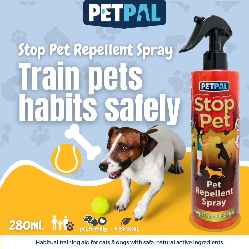 Petpal Stop-Pet Repellent Spray for Cats, Dogs | Stop Pee, Scratch ...