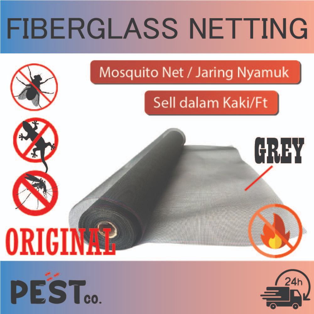 [TAHAN] Fiberglass Net. Jaring Nyamuk / Fiberglass Mosquito Net Insect ...