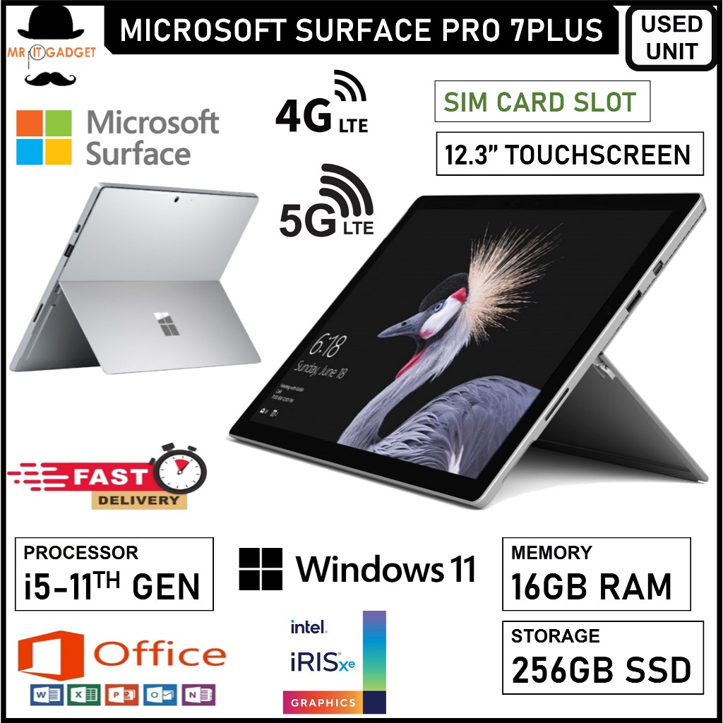 Microsoft Surface Pro 9/Pro 8/ Pro 7/Pro 6/Pro 5 /Pro 4 /GO 1/2 16GB ...