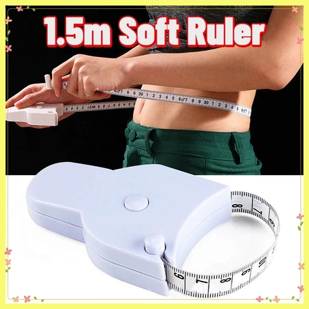 1.5m Portable Retractable Body Measuring Fitness Tape Y Shape Handle ...