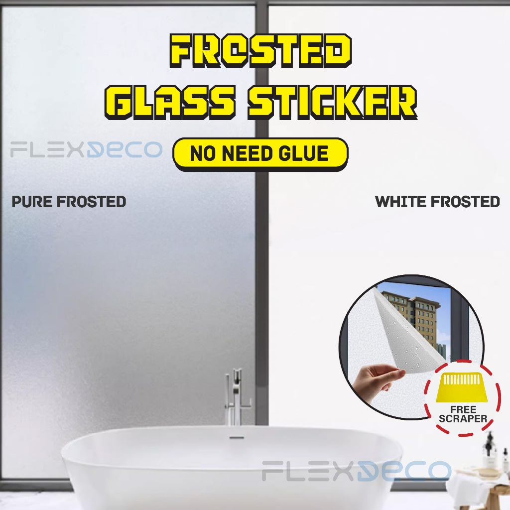 45cm/50cm/60cm/90cm/120cm Filem Privasi Cermin Tingkap Rumah Privacy ...