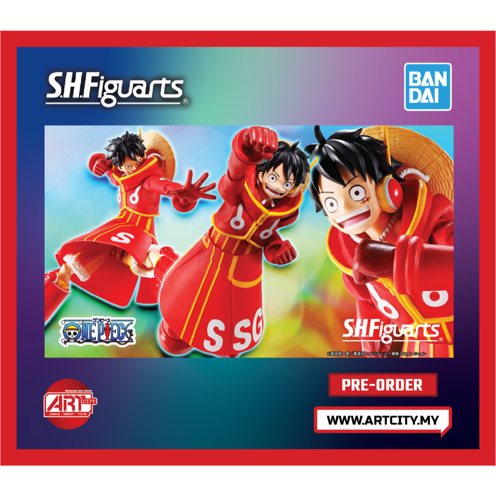 Bandai S.H.Figuarts - SHF Monkey D Luffy - Future Island Egghead - One ...