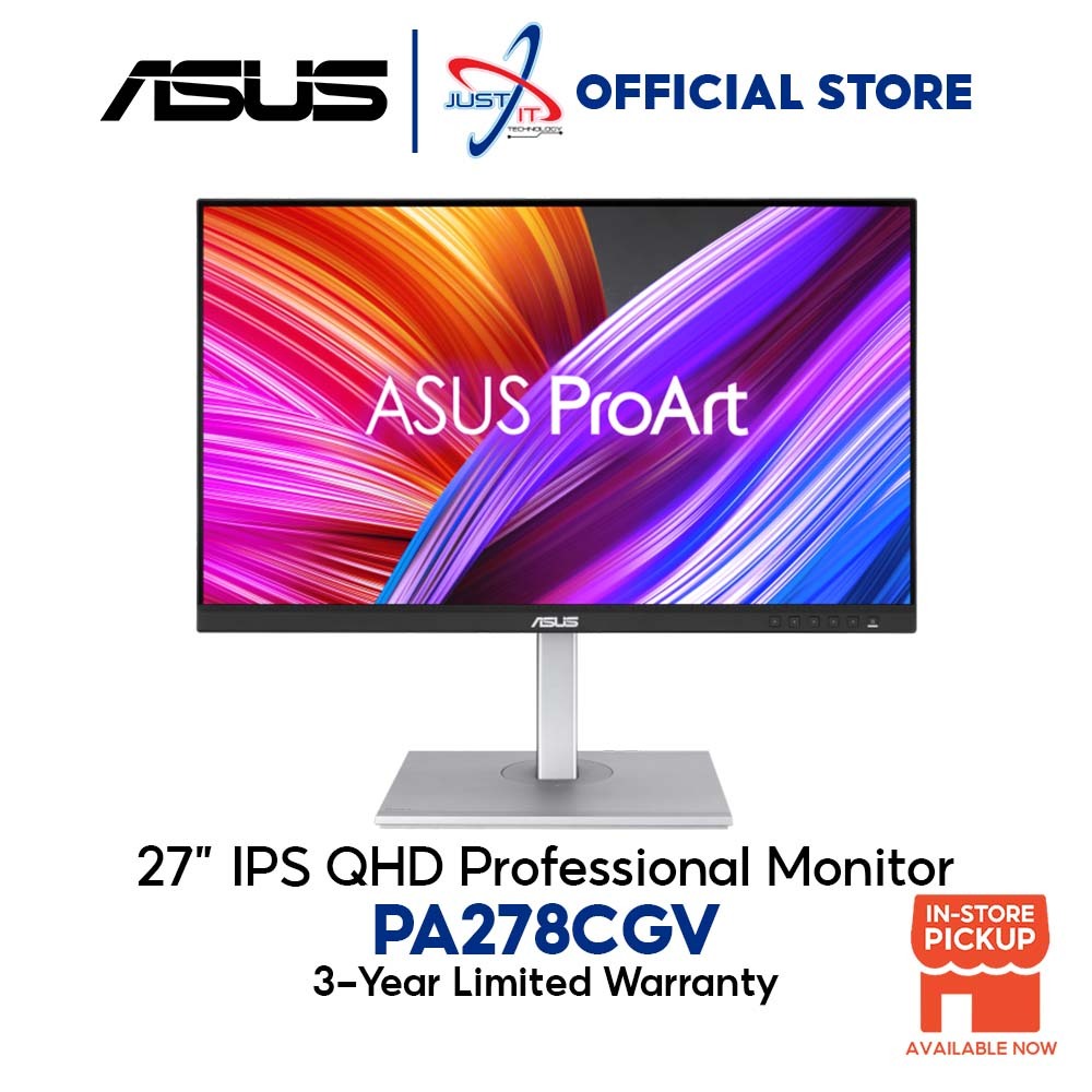 ASUS PROART PA278CGV 27" PROFESSIONAL MONITOR ( 27" IPS WQHD / 5MS ...