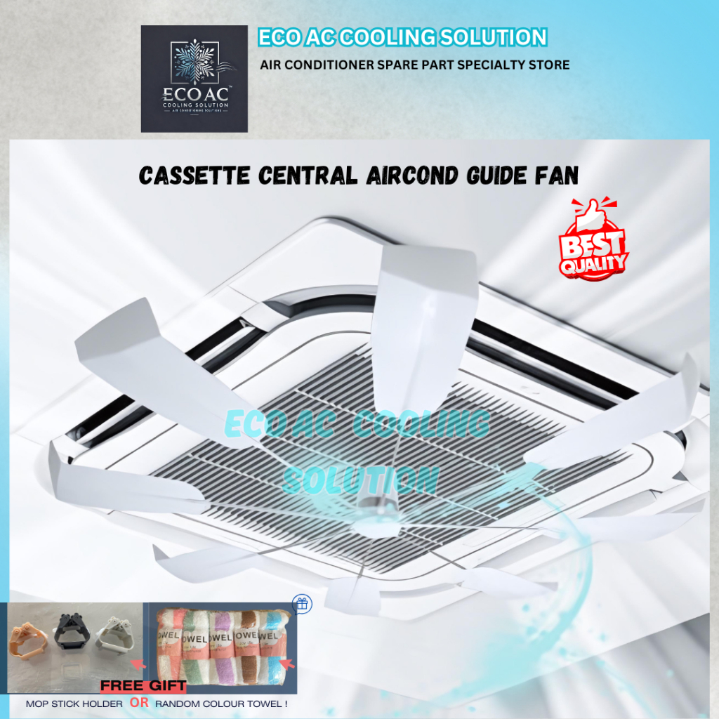 CEILING CASSETTE AIRCOND GUIDE FAN AIR CON FAN / 冷气风扇 中央空调风扇 空调导风扇 ...