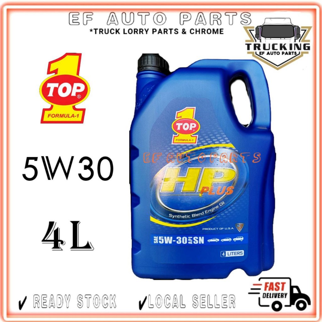 USA TOP 1 ONE HD PLUS 5W30 SYNTHETIC ENGINE OIL 4L API SN ORIGINAL ...