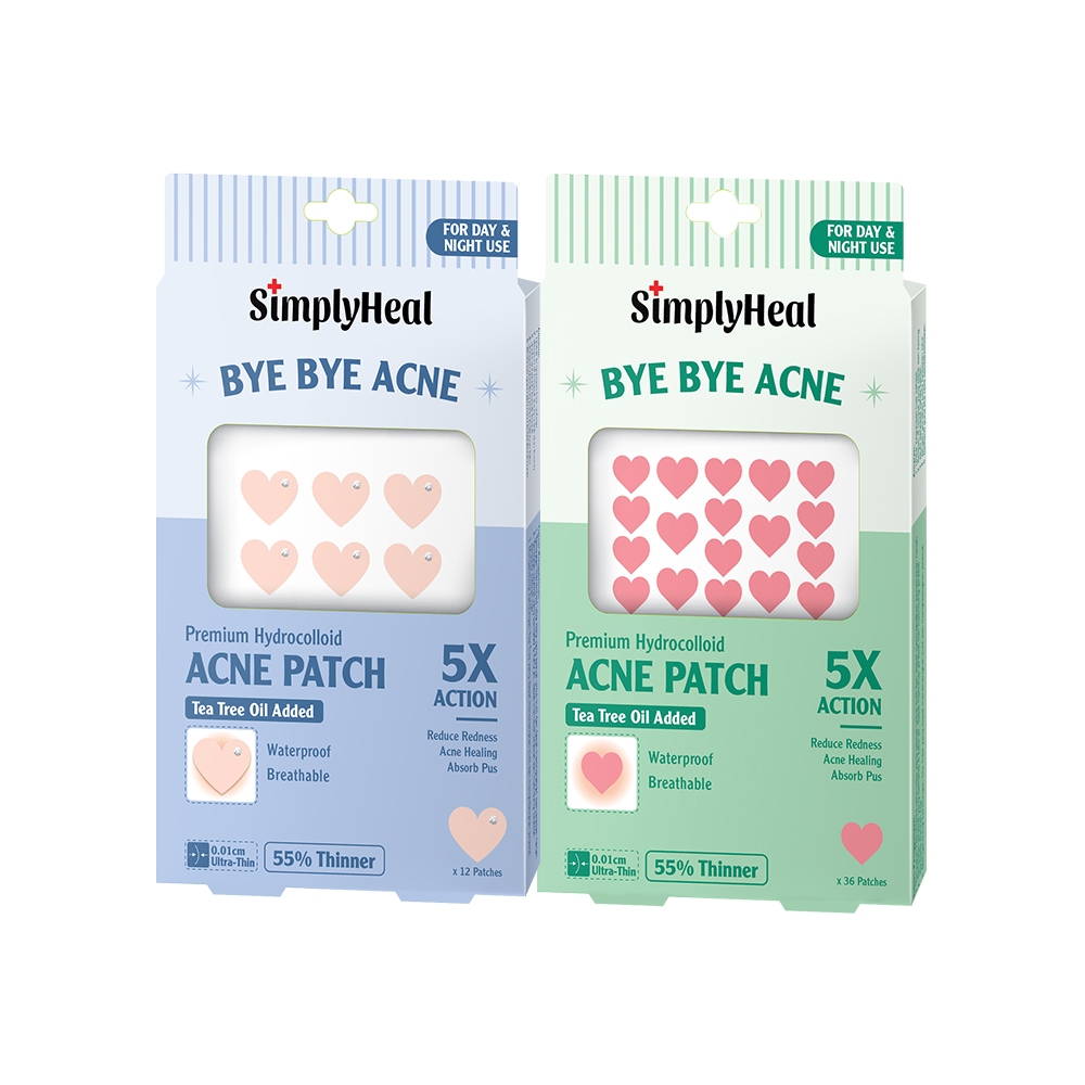 SimplyHeal Day & Night Premium Hydrocolloid Acne Patch (Love Series) | Shopee Malaysia