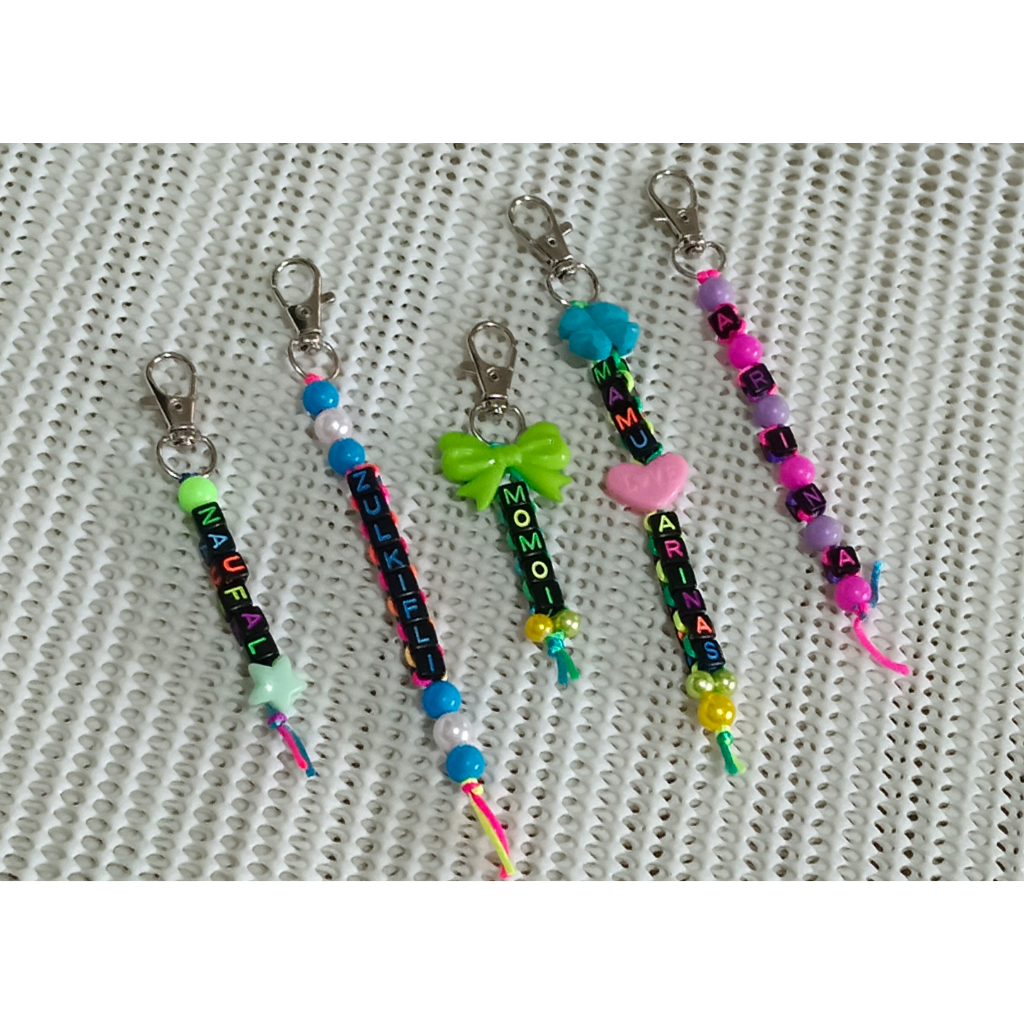 Keychain CUSTOM Manik HOMEMADE (CENDERAHATI @ GOODIES) | Shopee Malaysia
