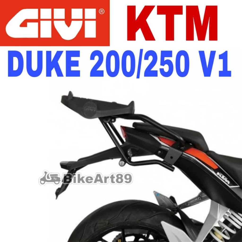 Monorack Givi KTM DUKE 200 250 390 V1 Old Model ADVANCE BLACK 100% ...
