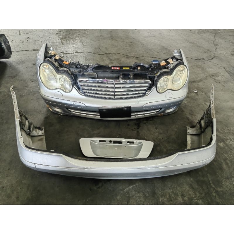W203 NOSECUT SET WITH FRONT BUMPER FRONT LAMP REAR BUMPER GRILL ...