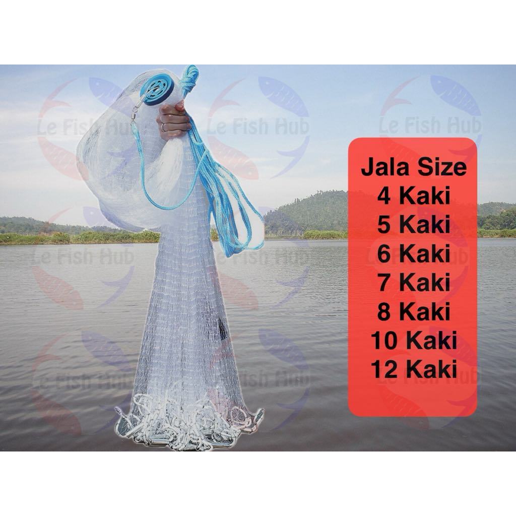 JALA IKAN UDANG PANJANG 4, 5 ,6, 7,8 , 10 KAKI 12 KAKI JALA IKAN RAMPAT ...