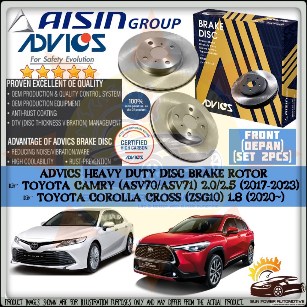 AISIN ADVICS Heavy Duty Toyota Camry ASV70 ASV71 Corolla Cross ZSG10 ...