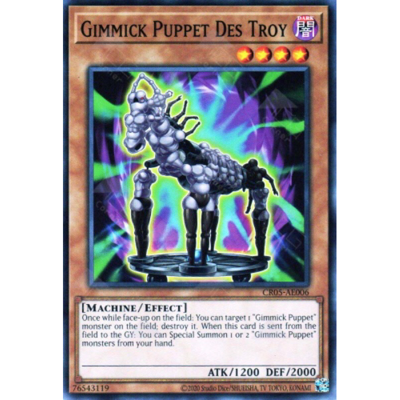 Yugioh CR05-AE006 Gimmick Puppet Des Troy (N) | Shopee Malaysia