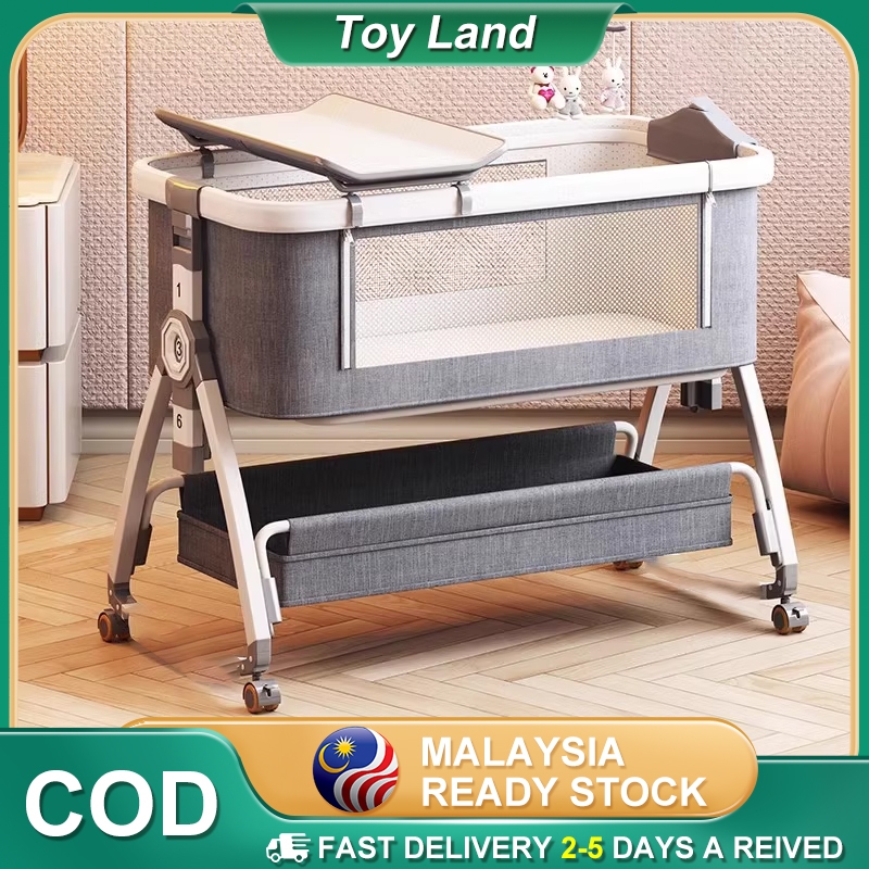 [COD]Baby Cot with diapers table baby bed baby crib katil baby set ...