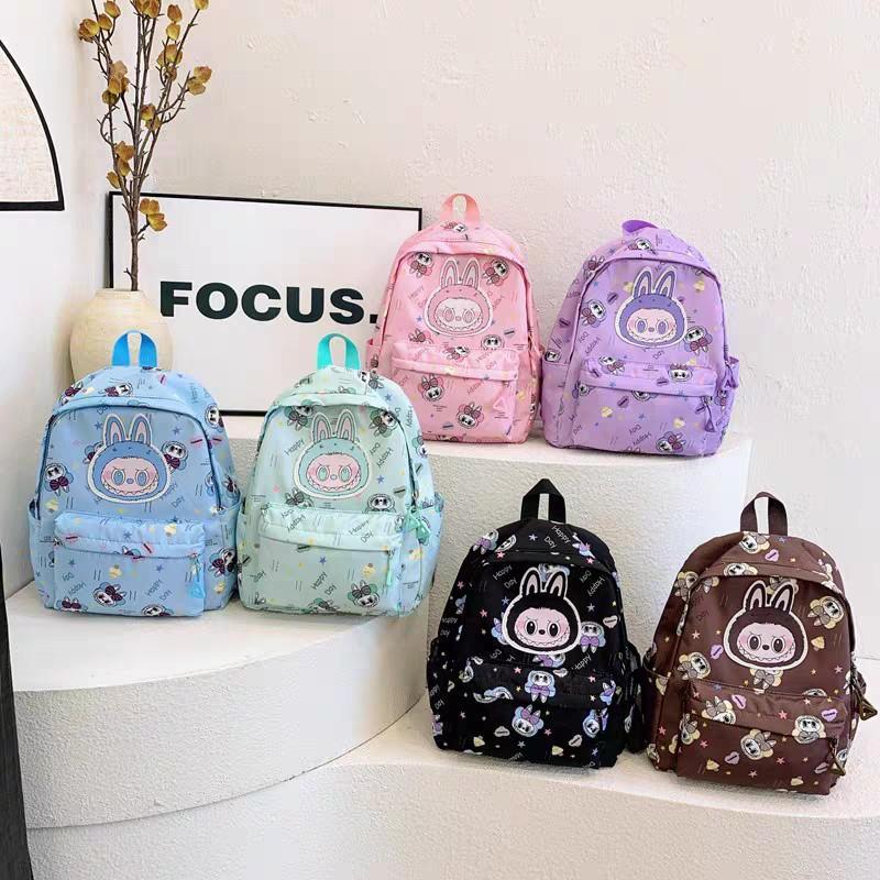 33cm & 41cm Labubu Backpack Bag Galas Bag sekolah Nylon Labubu Travel ...