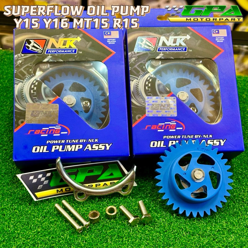 NLK PERFORMANCE SUPERFLOW RACING OIL PUMP 26MM GEAR 33T CNC Y15ZR Y16ZR ...
