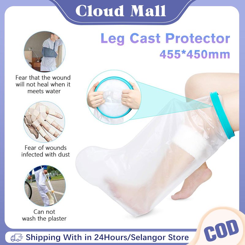 Cast Covers for Shower Leg Adult Waterproof Leg Protector Reusable ...