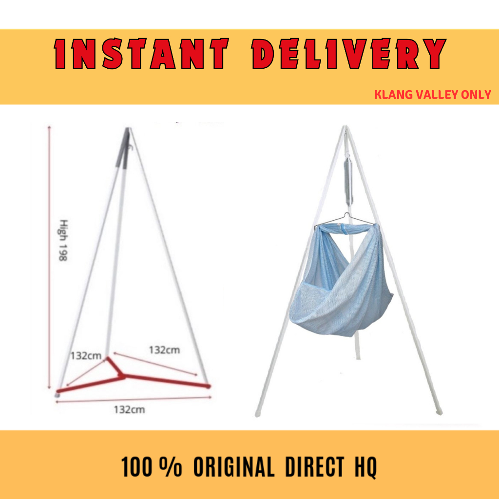 PROMOSI + LIMITED RANGKA BUAI TRIPOD/PORTABLE SPRING COT STAND RANGKA ...