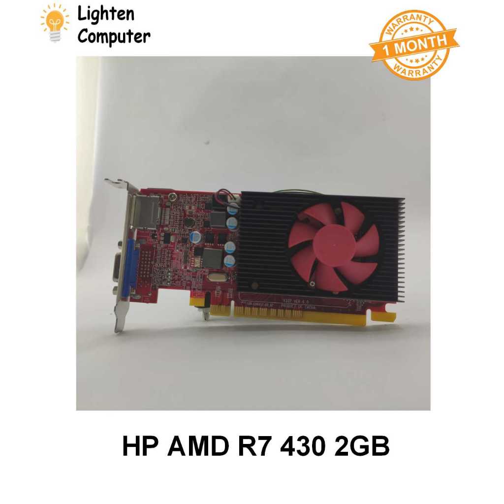 【USED】 HP AMD R7 430 2GB Low Profile Graphic Card for SFF CPU | no need ...