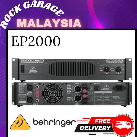 Behringer Europower EP2000 2-Channel Power Amplifier ( EP-2000 / EP ...