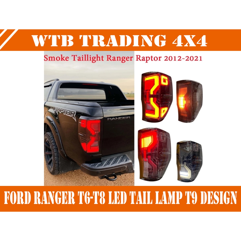 Ford Ranger T6 T7 T8 2012 - 2020 ( T9 Design ) Dynamic Tail Lamp With ...