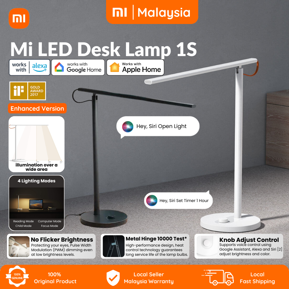 Xiaomi Mi Smart LED Table Desk Lamp 1S Enhanced MY Plug Homekit Google ...