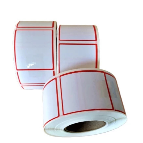 40x46mm Thermal Weighing Scale Label / Sticker (Red Frame Thermal ...